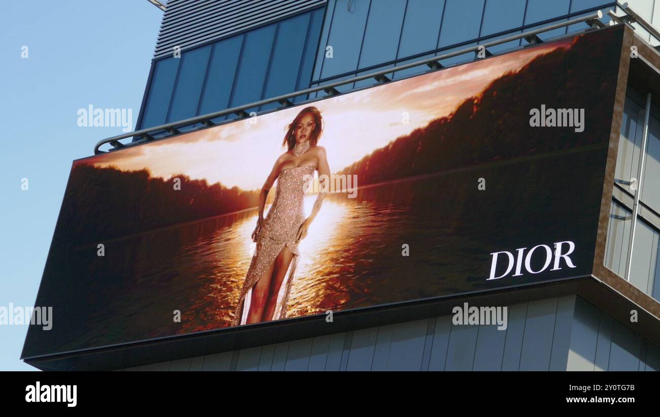 Los Angeles, California, USA 3rd September 2024 Rihanna Dior Billboard ...