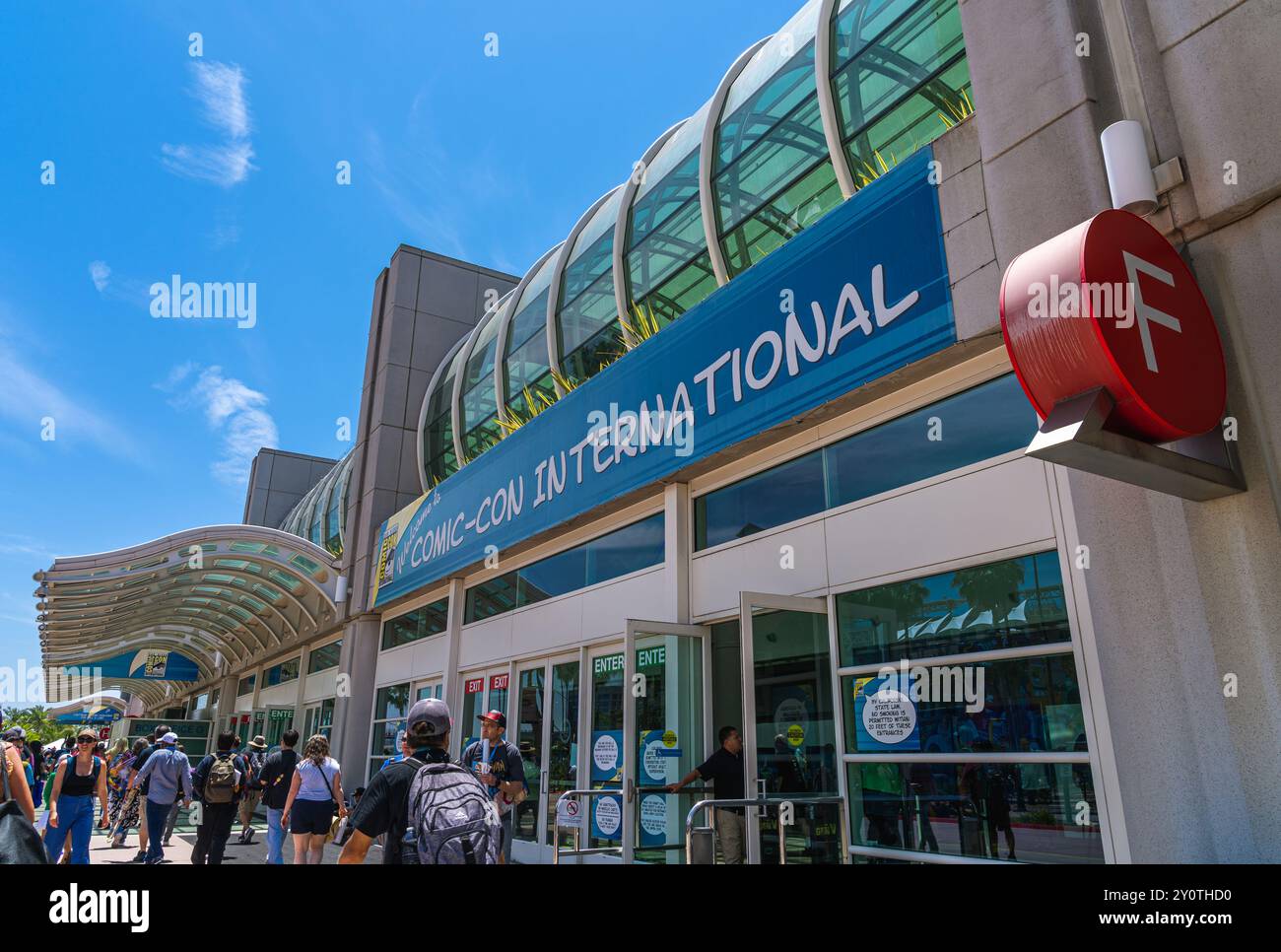 Entrance to Hall F at the San Diego Convention Center. San Diego Comic ...