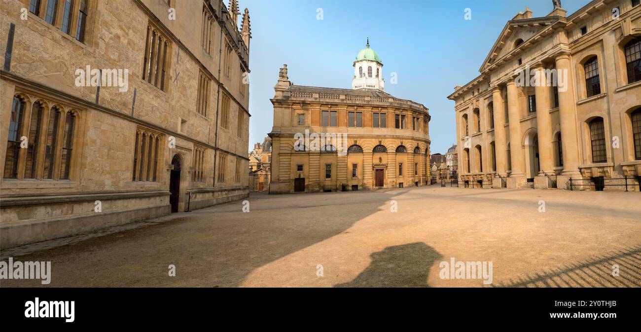 Three famous classical buildings in the historic heart of Oxford- the ...