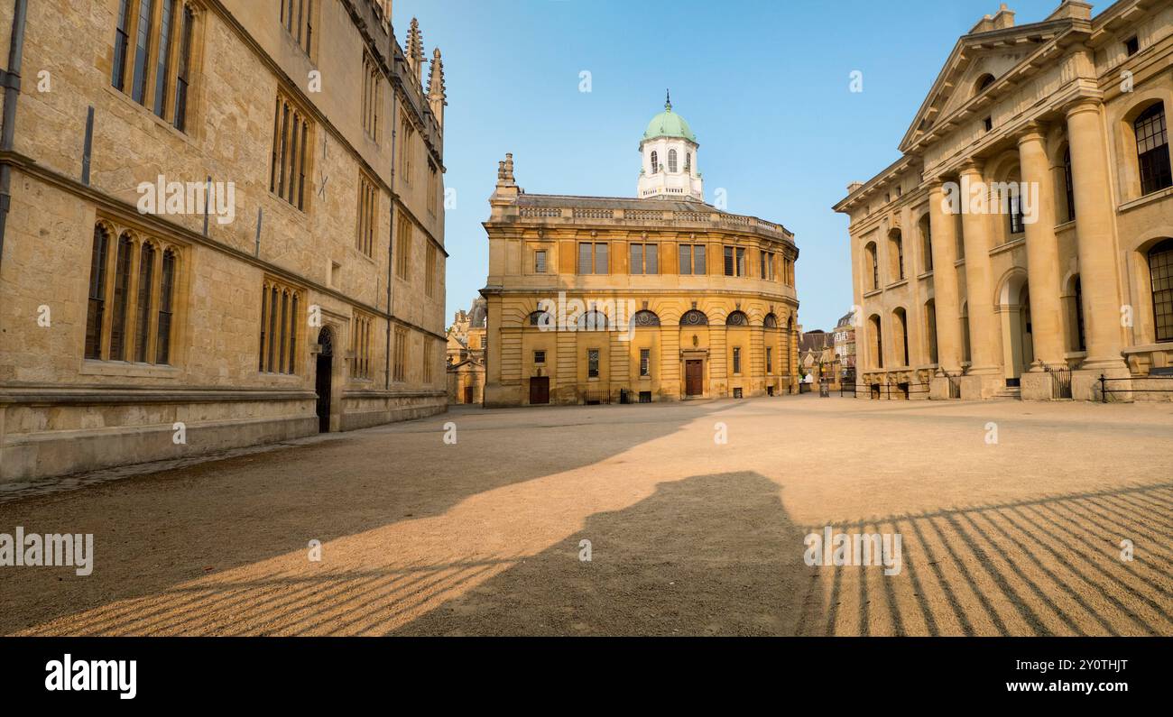Three famous classical buildings in the historic heart of Oxford- the ...