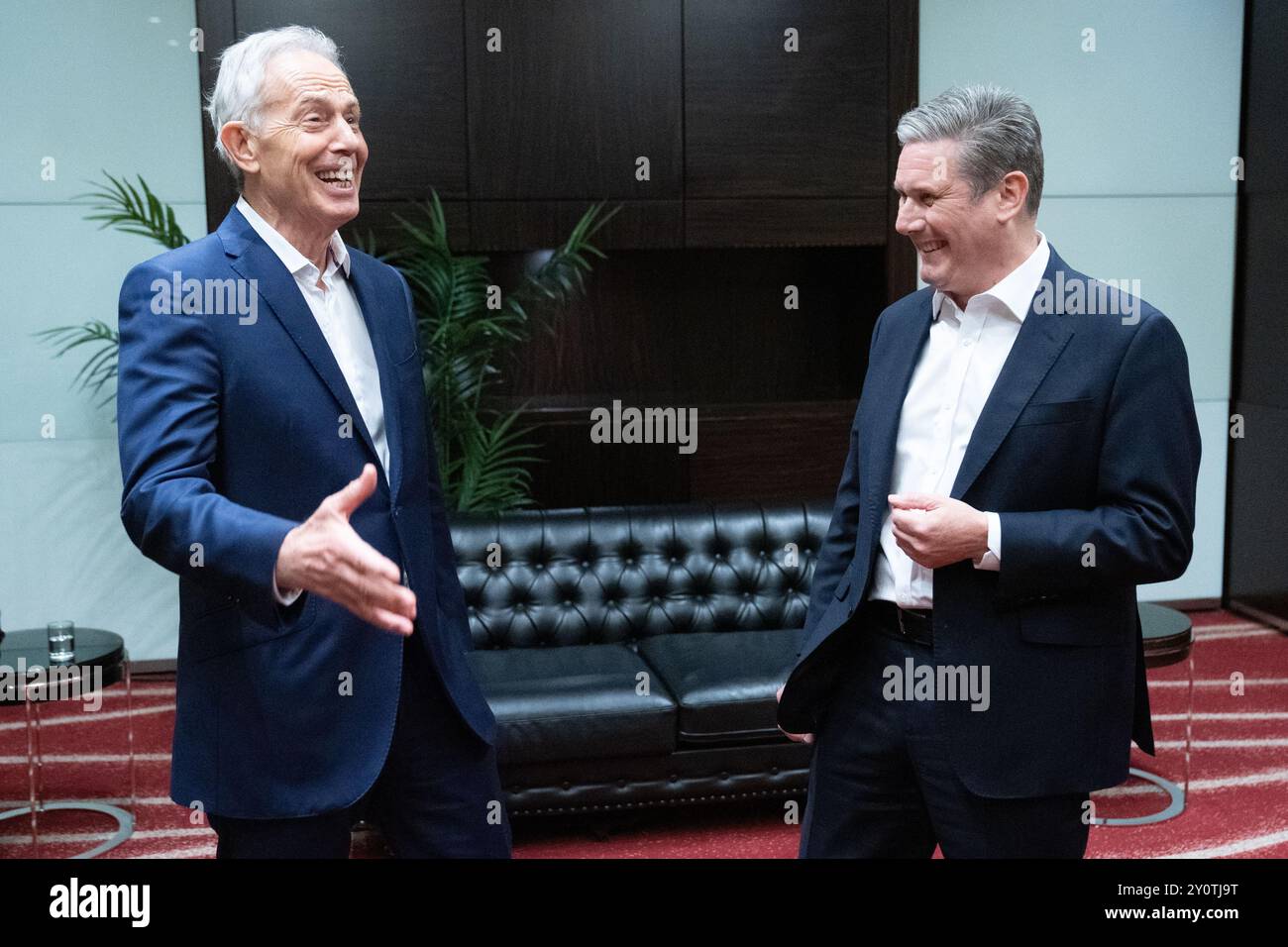 File photo dated 18/07/23 of former Prime Minister Tony Blair (left ...