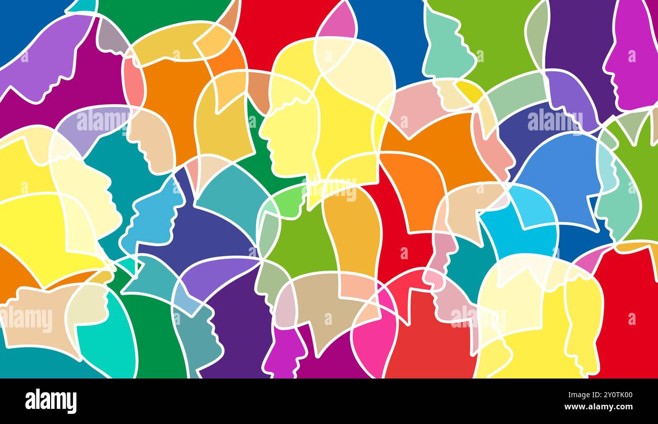 Human heads in confusion diversity hi-res stock photography and images ...