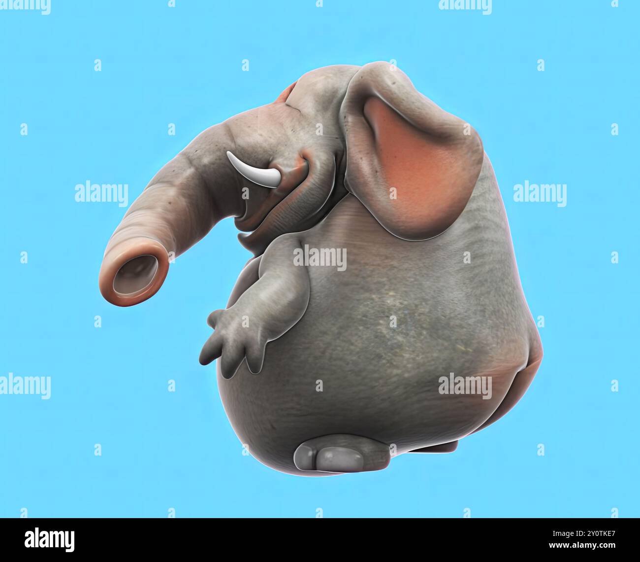 Fun Elephant talking Stock Photo - Alamy