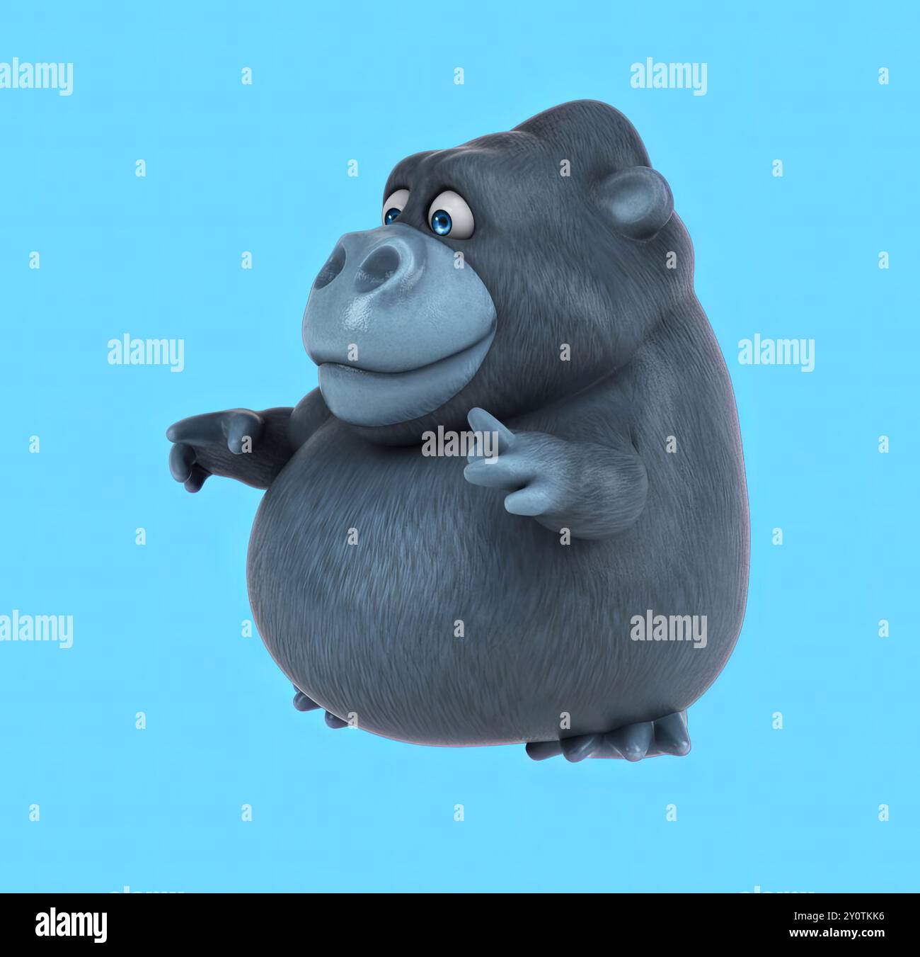 Fun 3D cartoon gorilla dancing Stock Photo - Alamy