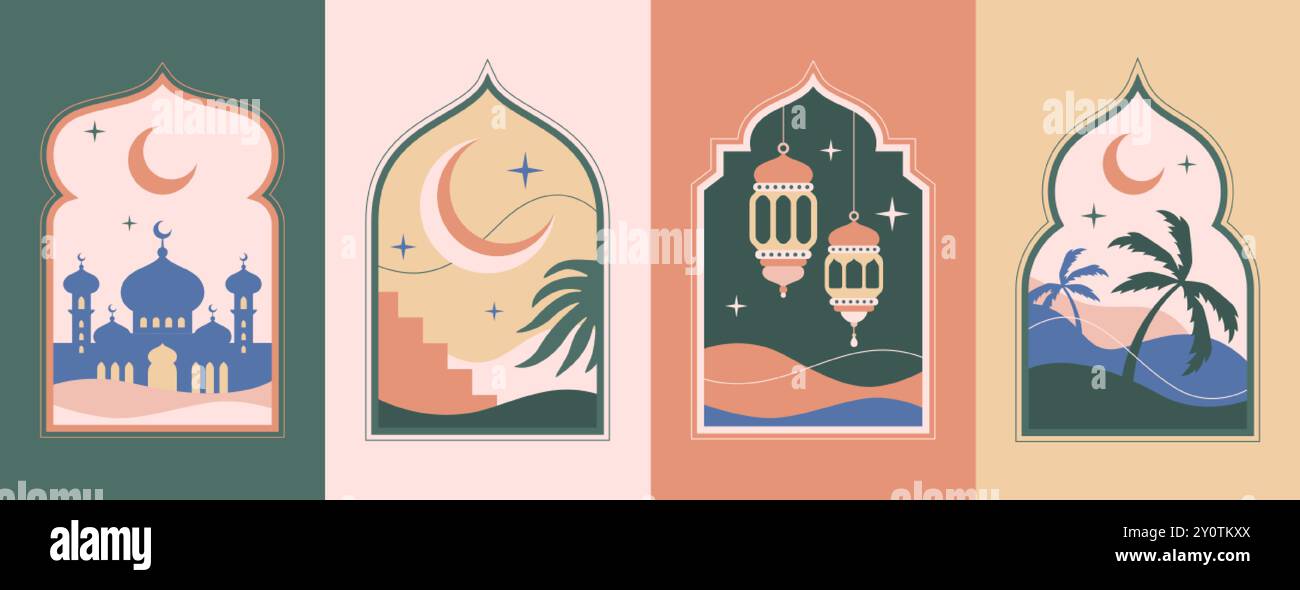 Islamic style arches frames hi-res stock photography and images - Alamy