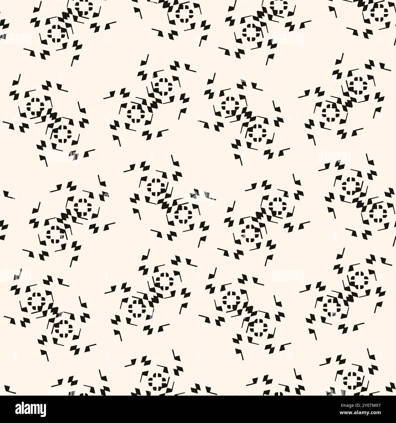 Simple minimalist geometric seamless pattern. Abstract monochrome ...