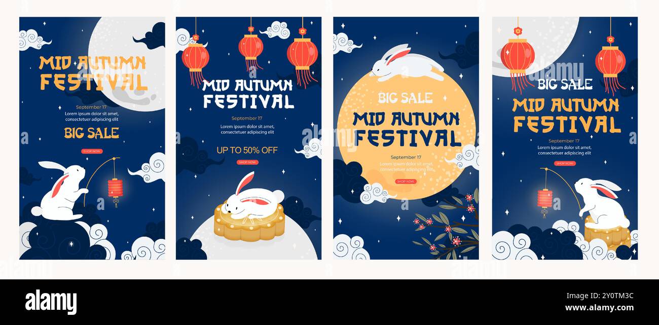 Diverse lanterns vector vectors Cut Out Stock Images & Pictures - Alamy