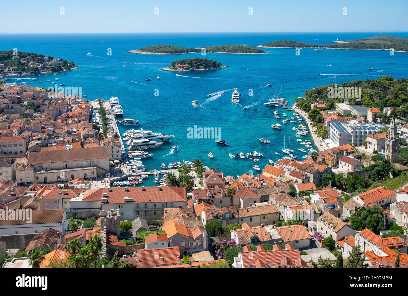 Aerial view old town island hi-res stock photography and images - Alamy