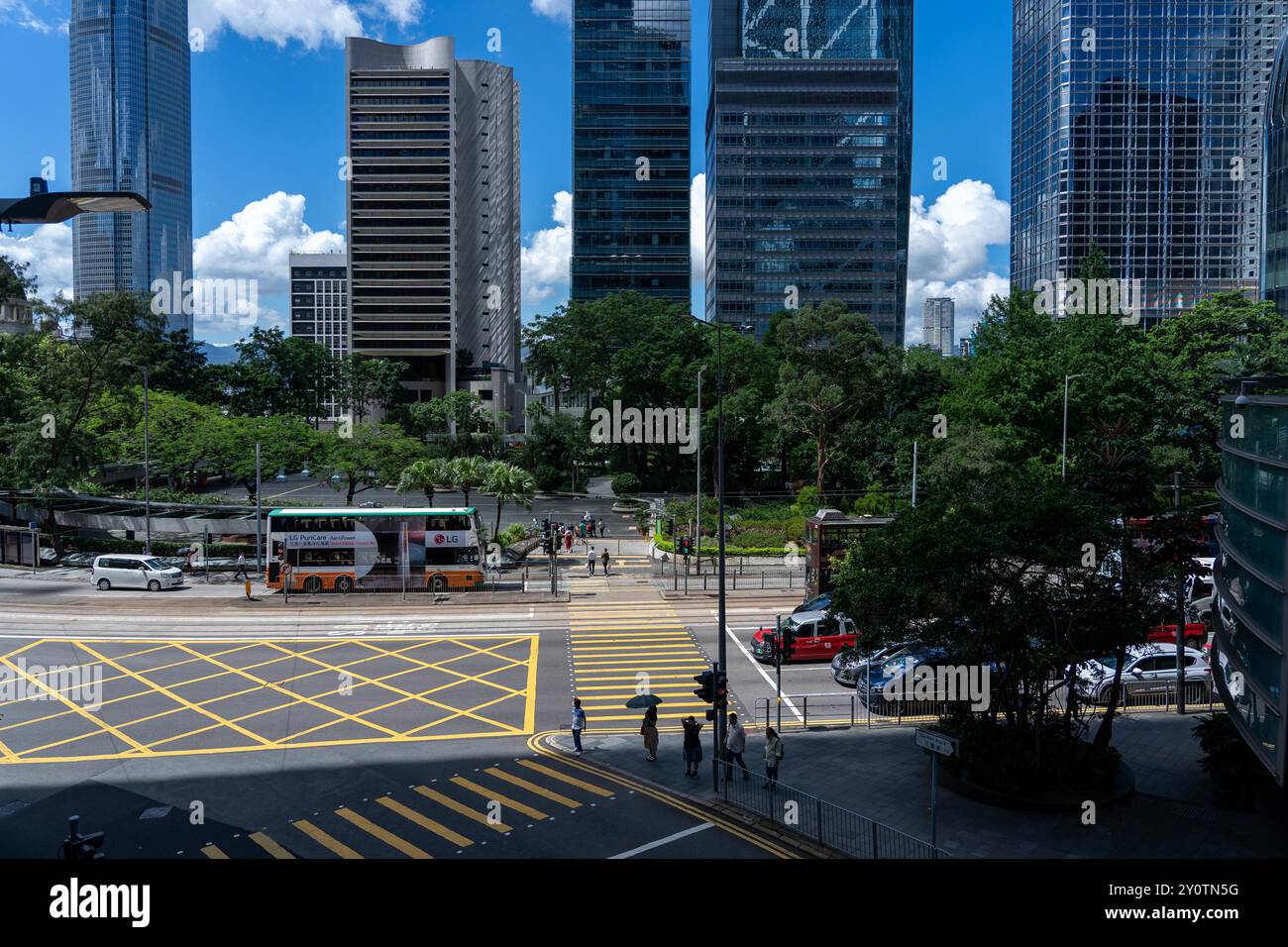 Hong Kong, China - July 03, 2024 : A bustling street in Hong Kong ...