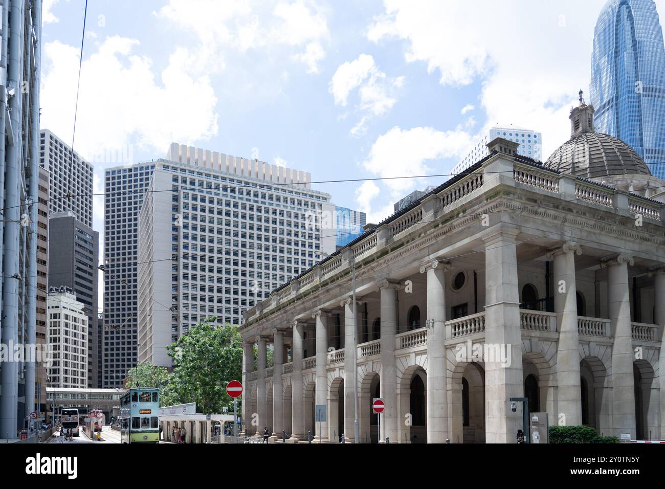Hong Kong, China - July 03, 2024 : A street in Hong Kong, China with ...