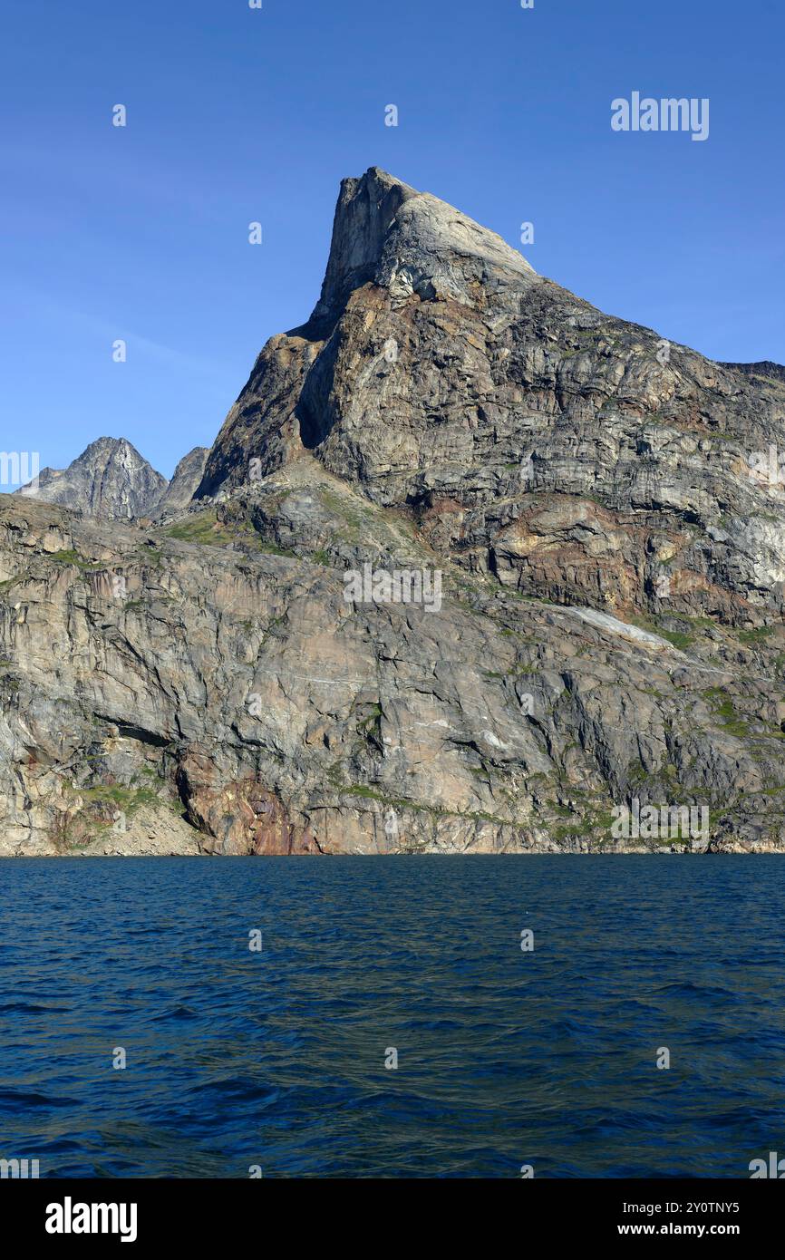 view from the entrance to tasermiut fjord, nanortalik, Greenland Stock ...