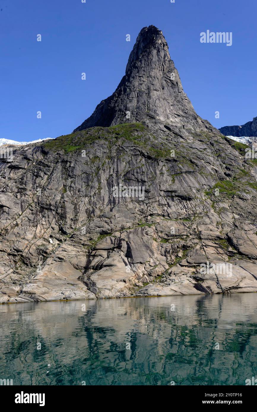 Unusual rock formation in Tasermiut Fjord, Greenland Stock Photo - Alamy