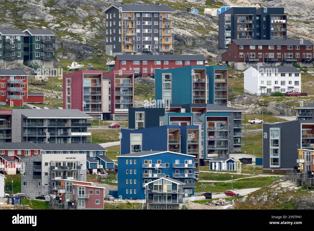 New housing developments in Nuuk, capital city of Greenland Stock Photo - Alamy