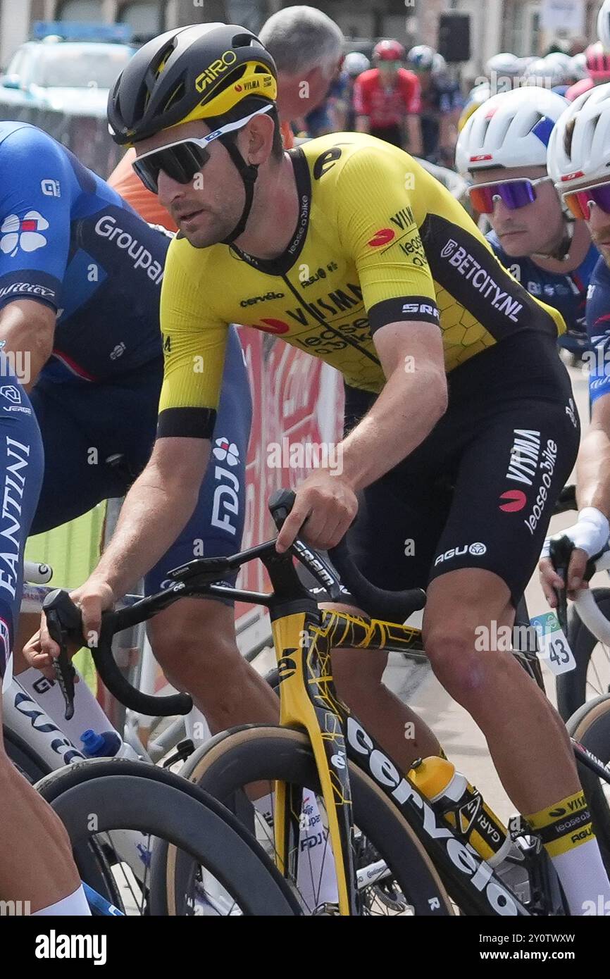 BENOOT Tiesj during the Renewi Tour 2024, Stage 3, Blankenberge ...