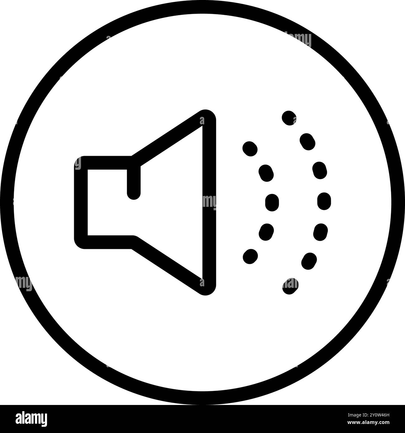 Volume outline icon. Megaphone vector linear style sign for use web ...
