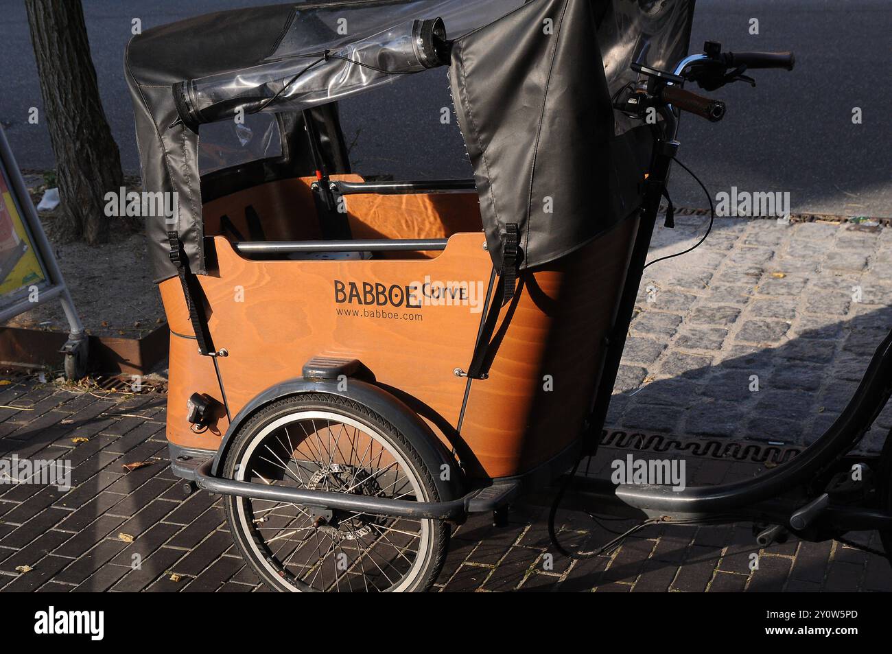 Copenhagen/ Denmark/04 September 2024/ Babboe cargo bike in Kastrup ...