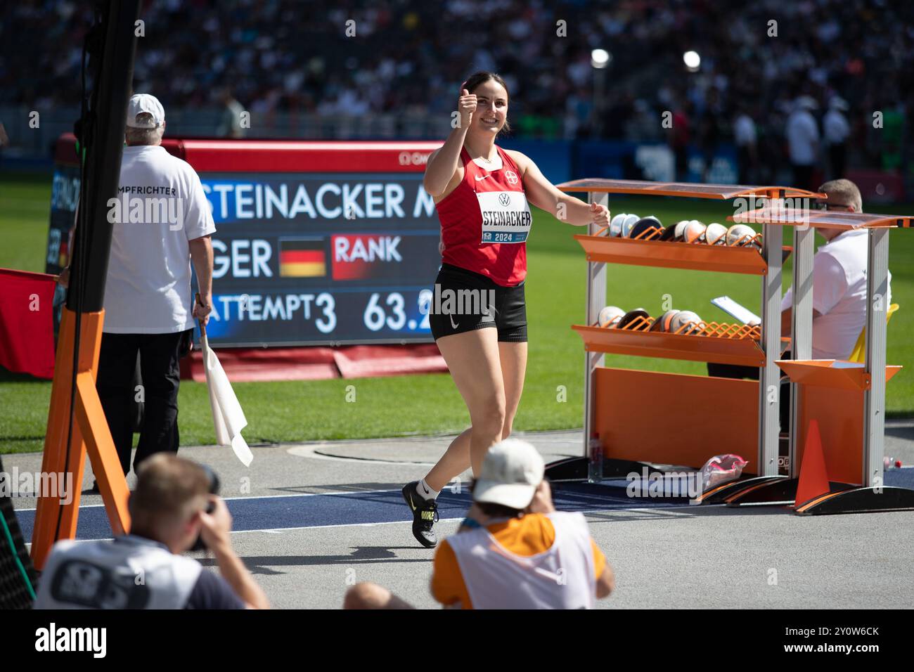 Berlin, Germany. 01rd Sep, 2024.Athletics, Meeting, ISTAF: Discus Throw ...
