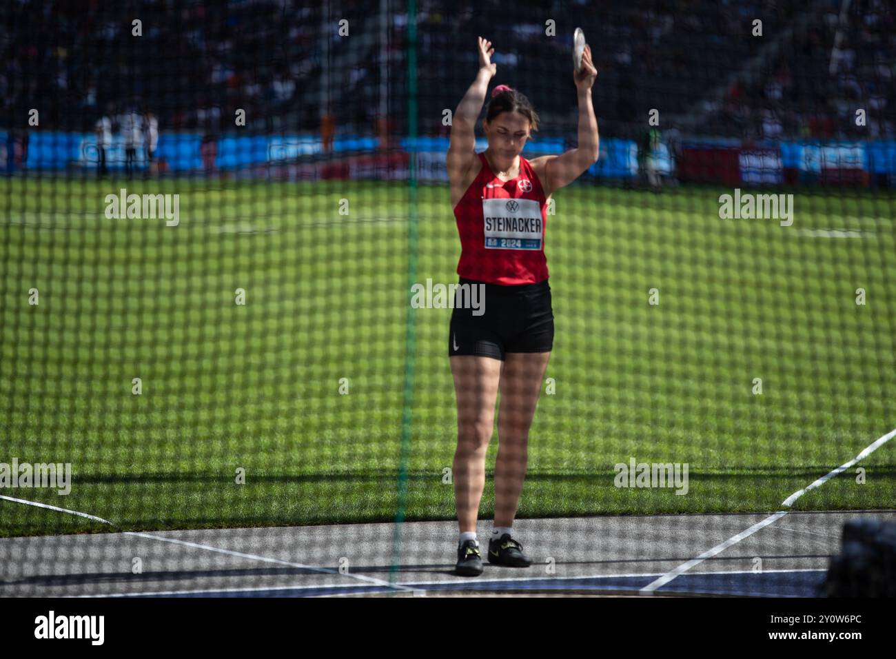 Berlin, Germany. 01rd Sep, 2024.Athletics, Meeting, ISTAF: Discus Throw ...