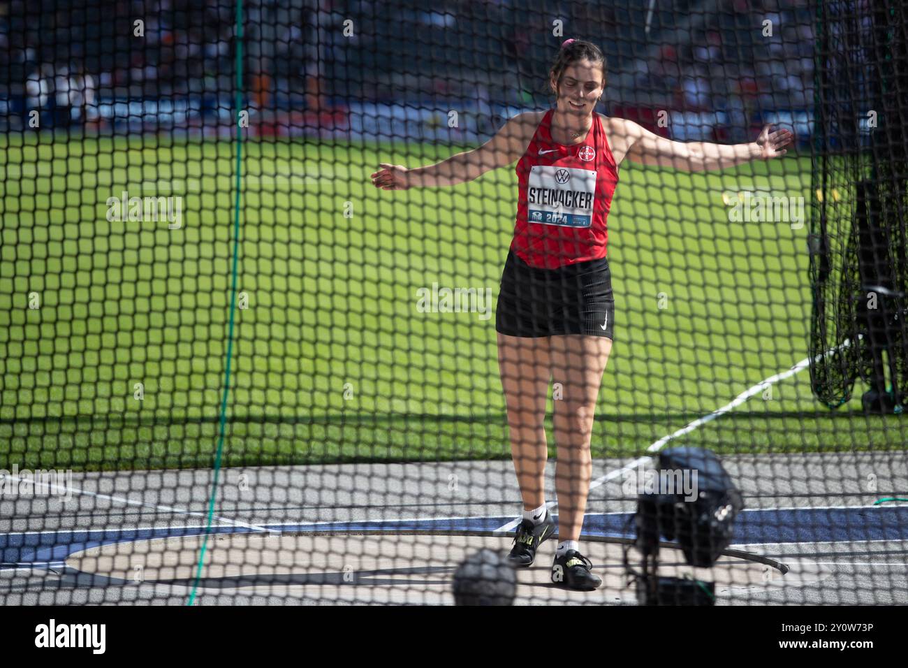 Berlin, Germany. 01rd Sep, 2024.Athletics, Meeting, ISTAF: Discus Throw ...