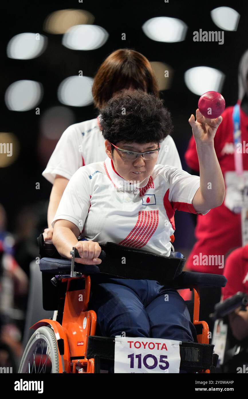 Paris, France. 3rd Sep, 2024. Hiromi Endo (JPN) Boccia : Mixed Team BC1 ...
