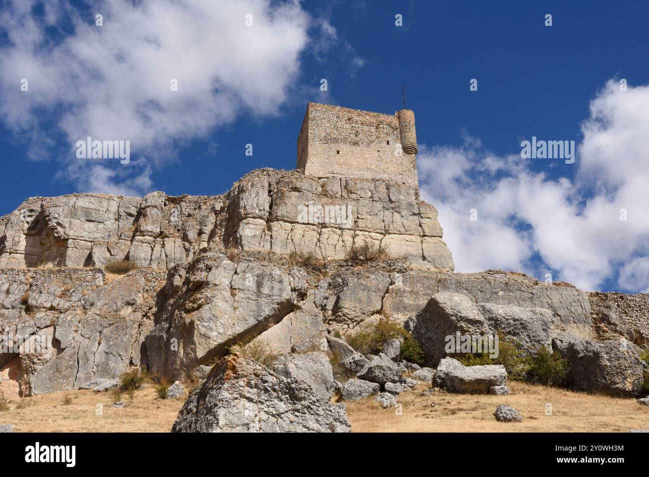 Homenaje tower of Castle Atienza, medieval fortress of the twelfth ...