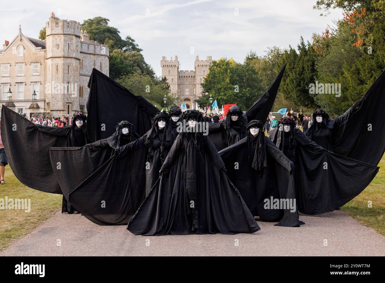 30th Aug 2024. The Long Walk, Windsor Castle. 'Oil Slickers' at ...