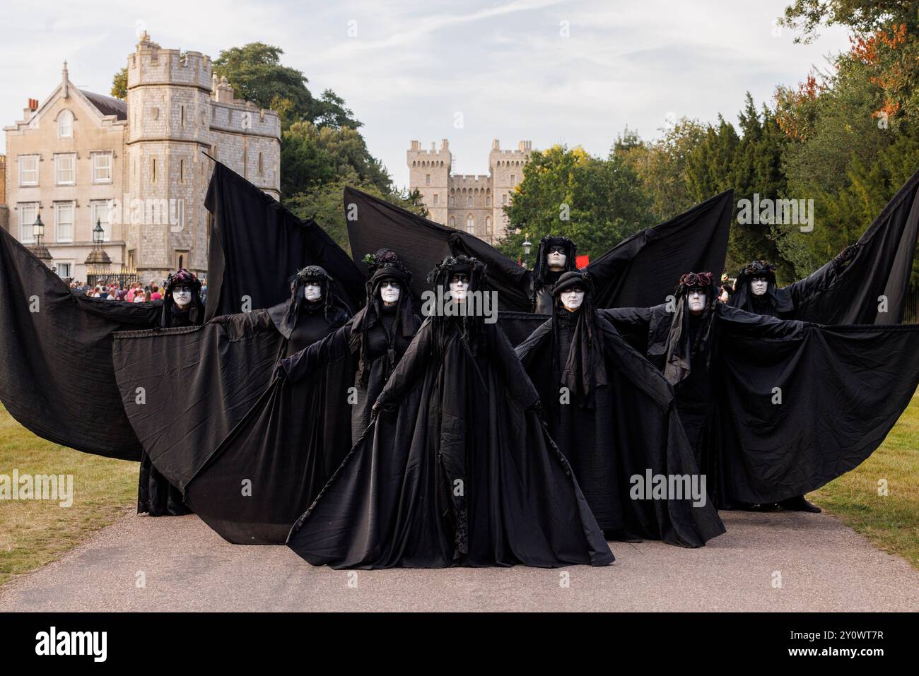 30th Aug 2024. The Long Walk, Windsor Castle. 'Oil Slickers' at ...