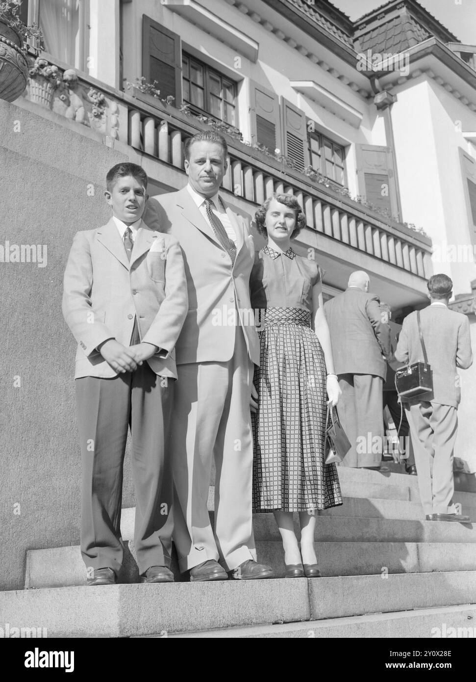 Current 13-1950: Vital Grandmother on a visit to Norway. Eleanor Roosevelt visits Oslo.Photo ...