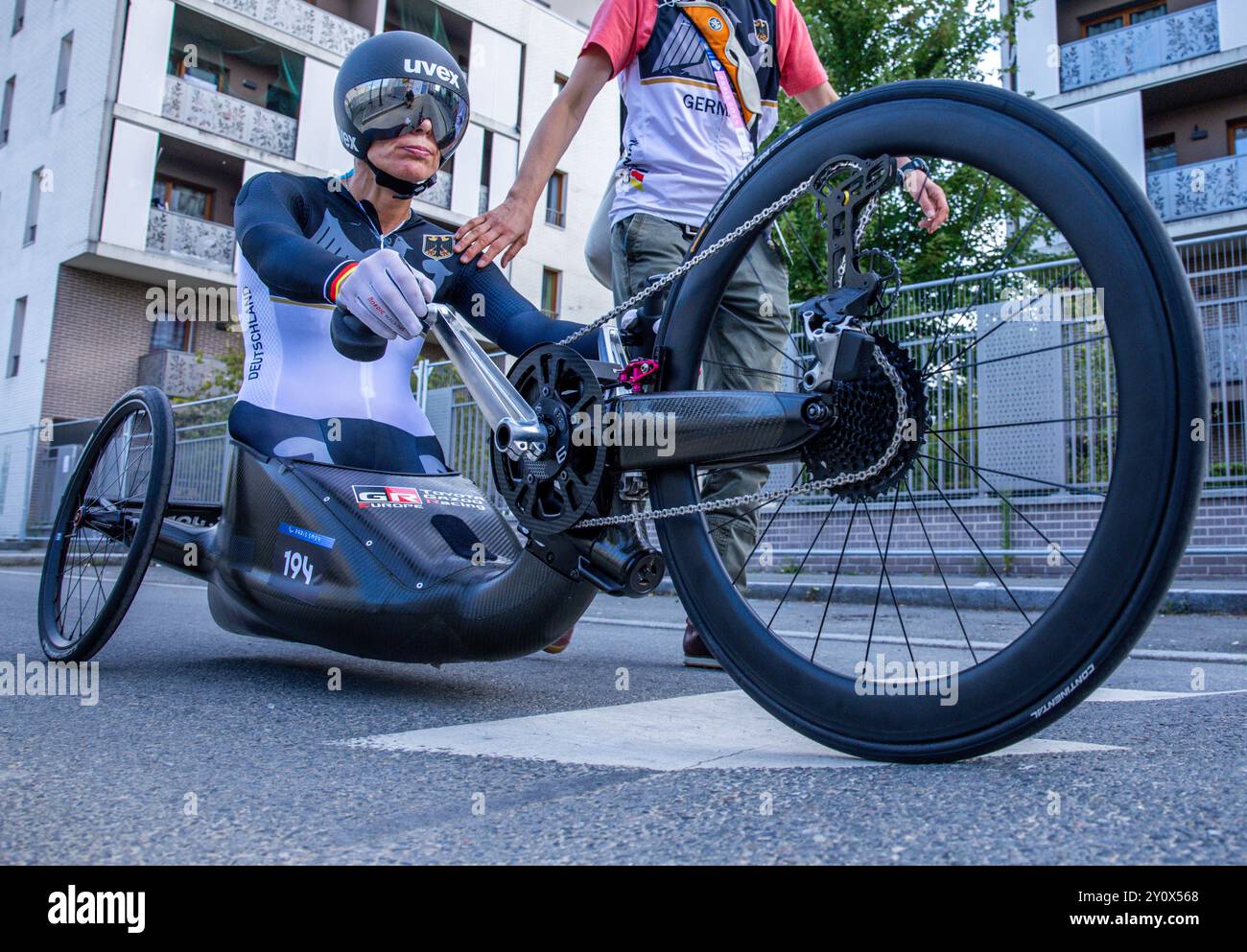 Paris, France. 04th Sep, 2024. Paralympics, Paris 2024, road cycling ...