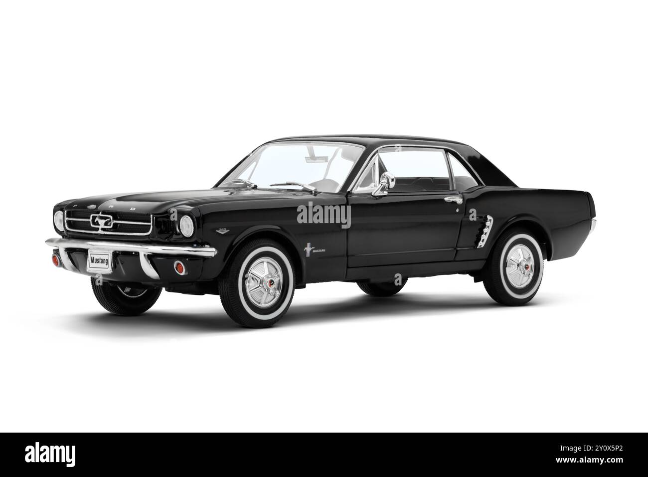 Izmir, Turkey - Jun 4 2024: Front and slight left side view of a black ...