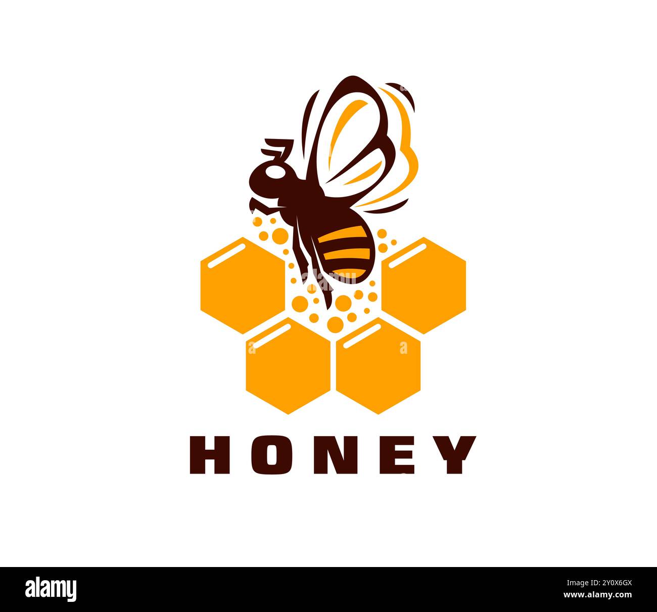 Bee friendly logo hi-res stock photography and images - Alamy