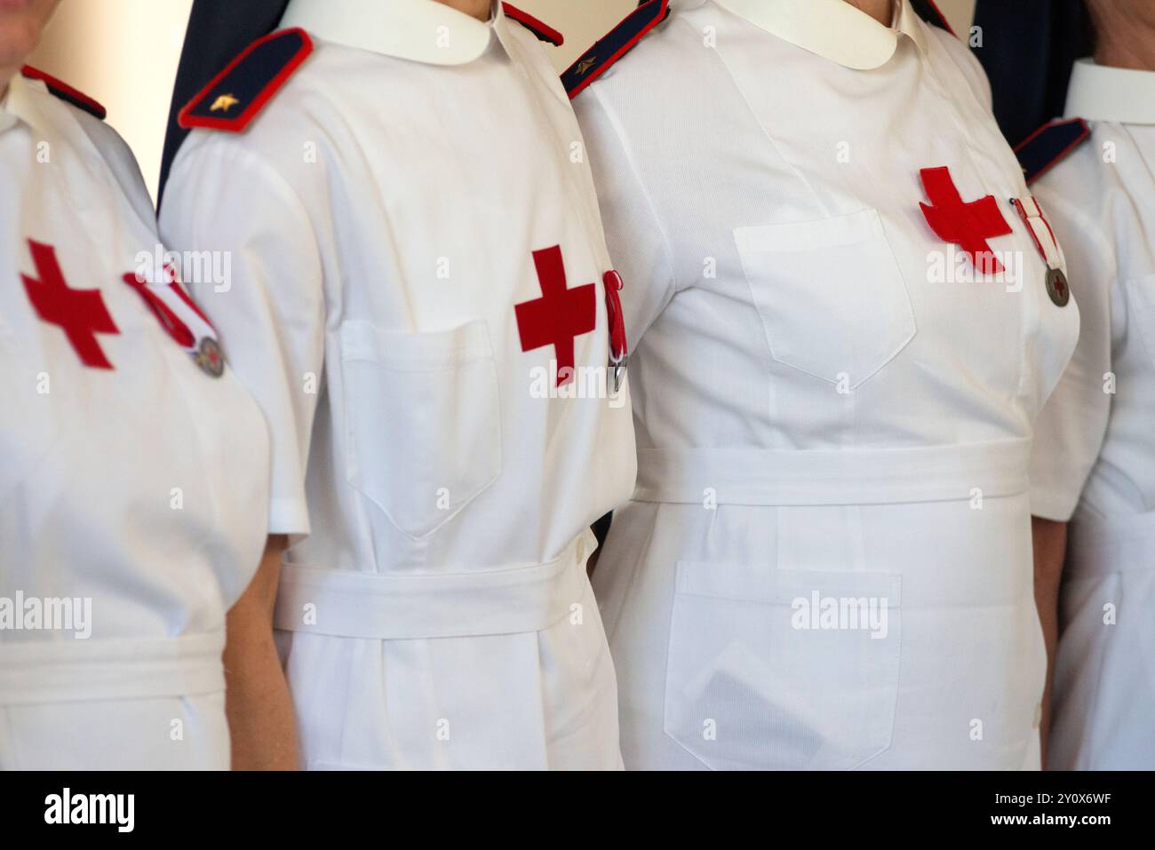 Italy, Lombardy, Crocerossine, Red Cross Nurses Stock Photo - Alamy