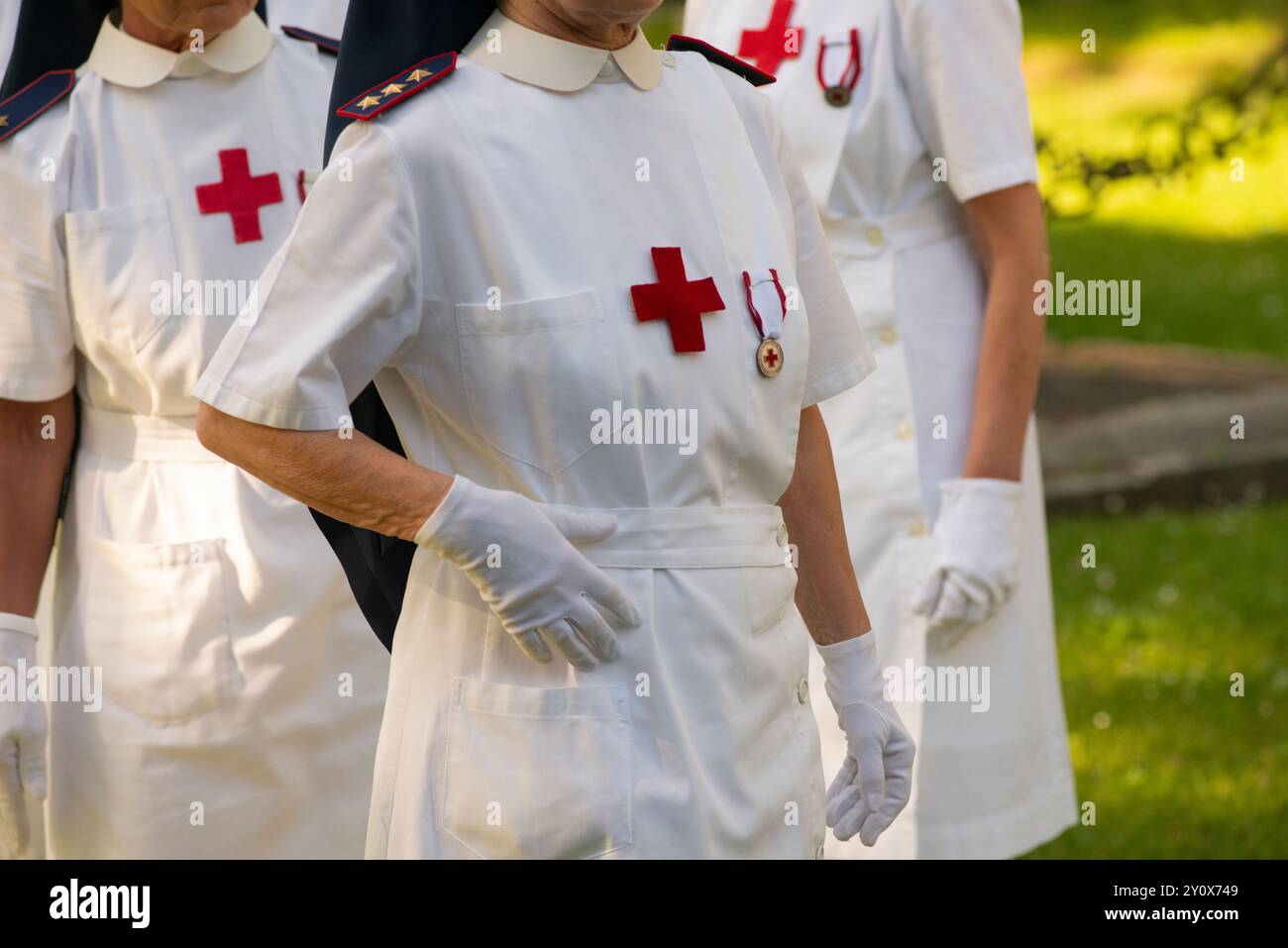 Italy, Lombardy, Crocerossine, Red Cross Nurses Stock Photo - Alamy