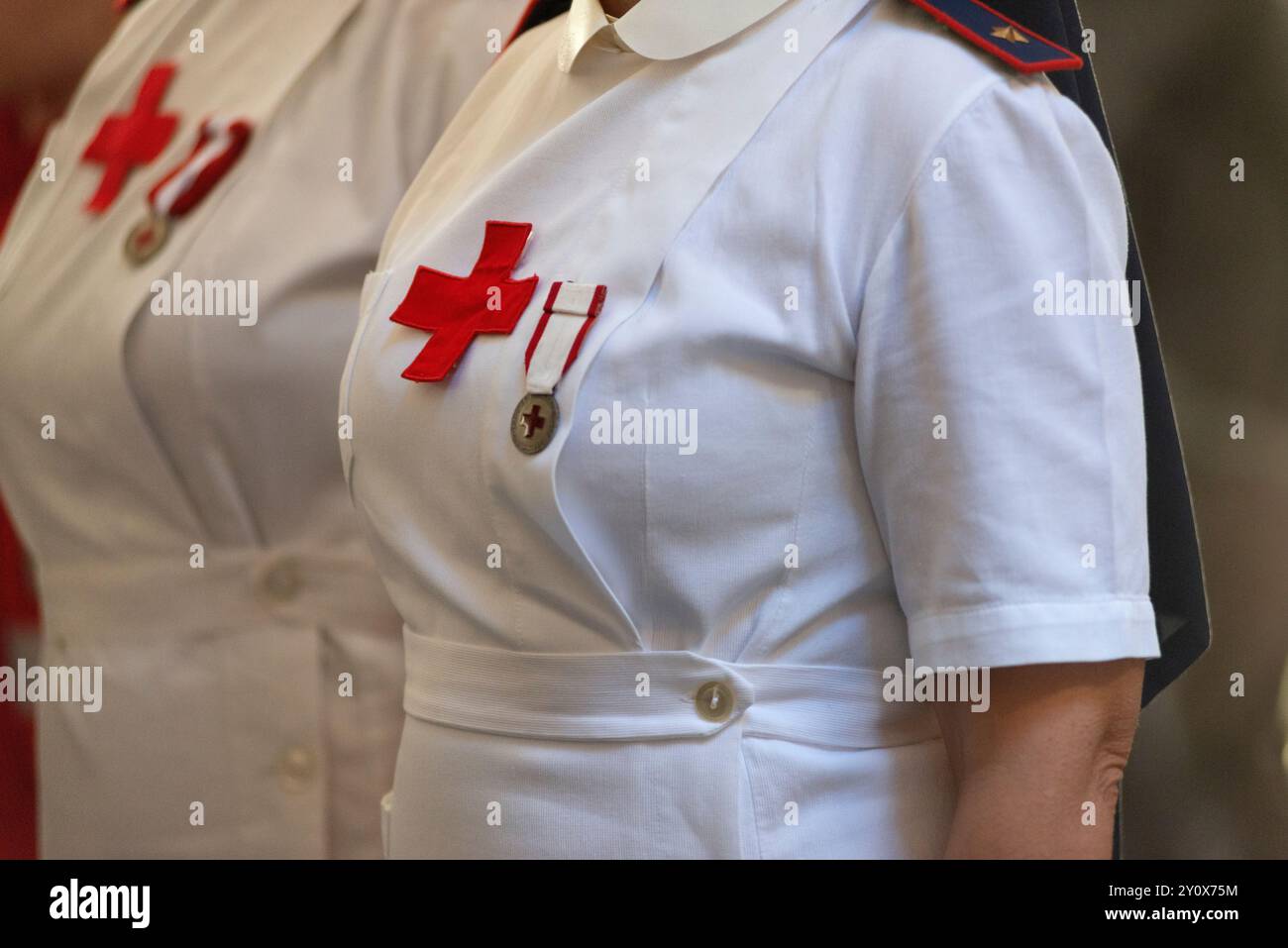 Italy, Lombardy, Crocerossine, Red Cross Nurses Stock Photo - Alamy
