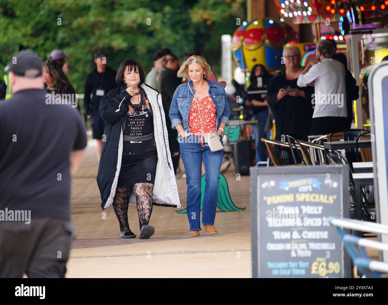 Ruth Jones, who plays Nessa Jenkins (left) and Joanna Page, who plays ...