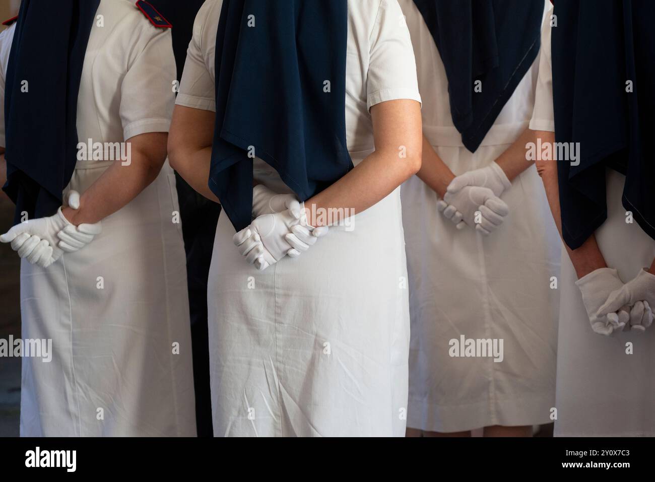 Italy, Lombardy, Crocerossine, Red Cross Nurses Stock Photo - Alamy