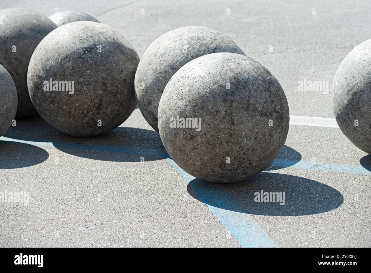 Concrete Balls Weights For Strongman Competitions Stock Photo - Alamy