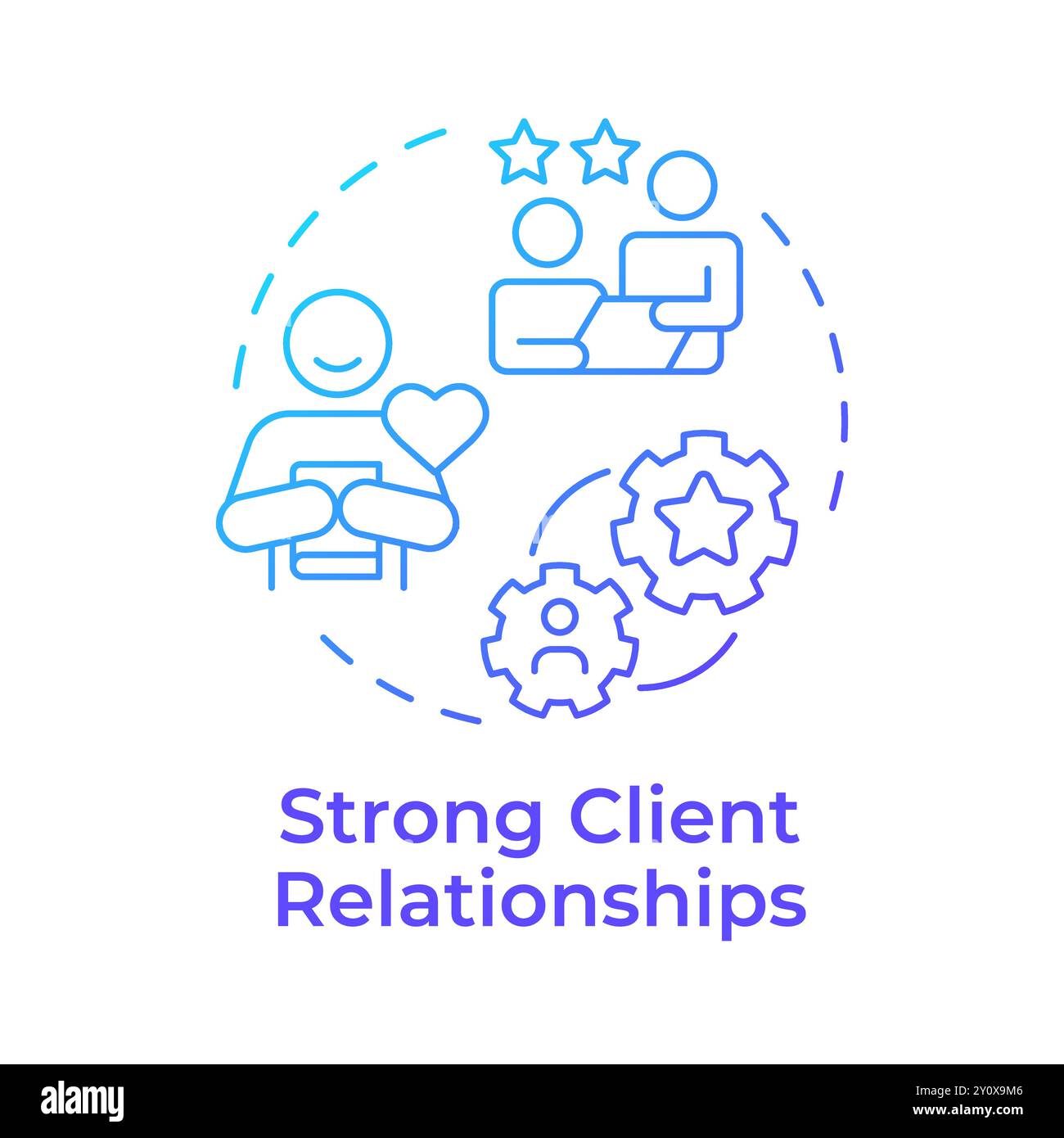 Client relationships Stock Vector Images - Alamy
