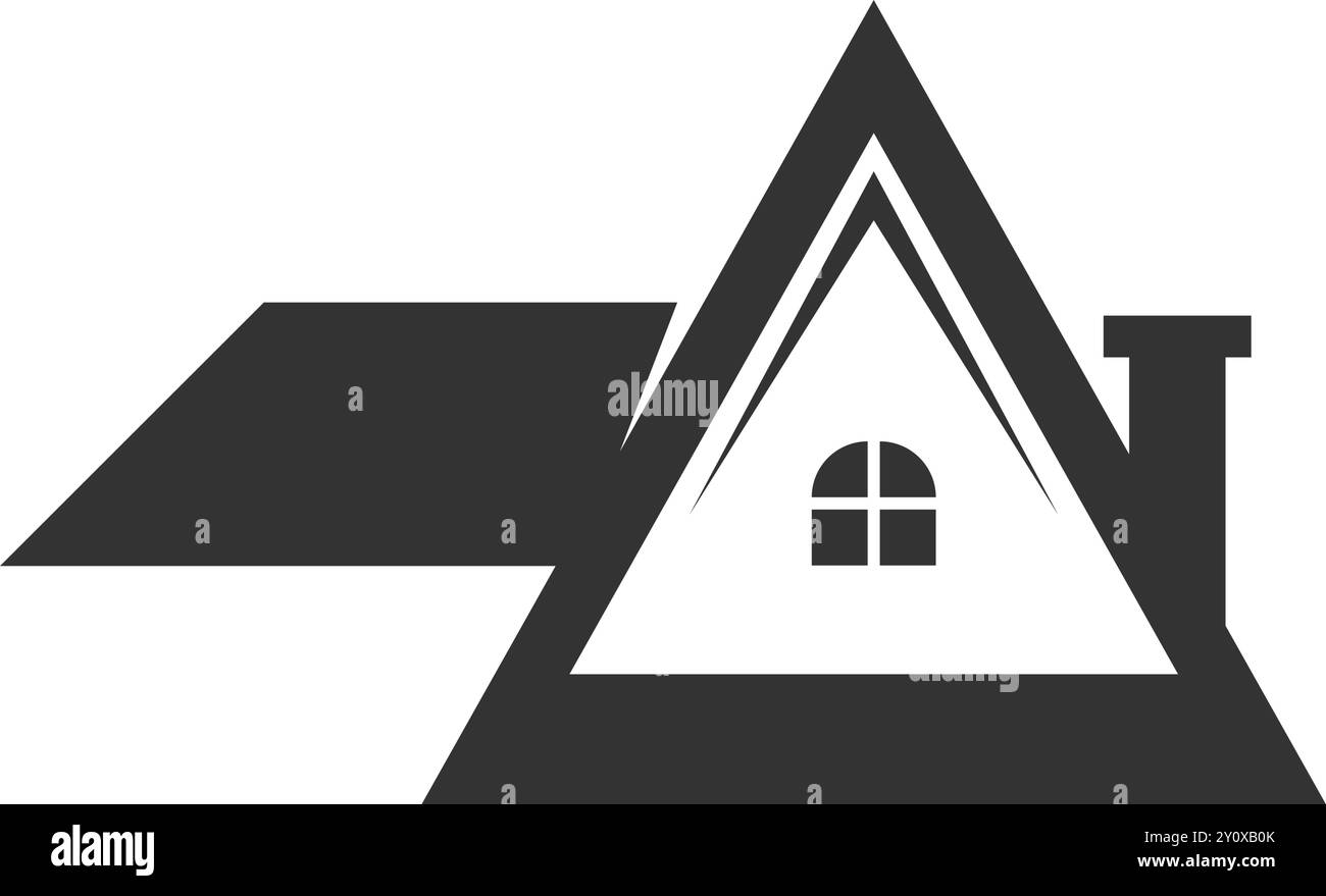 Residential roof icon logo design template Stock Vector Image & Art - Alamy
