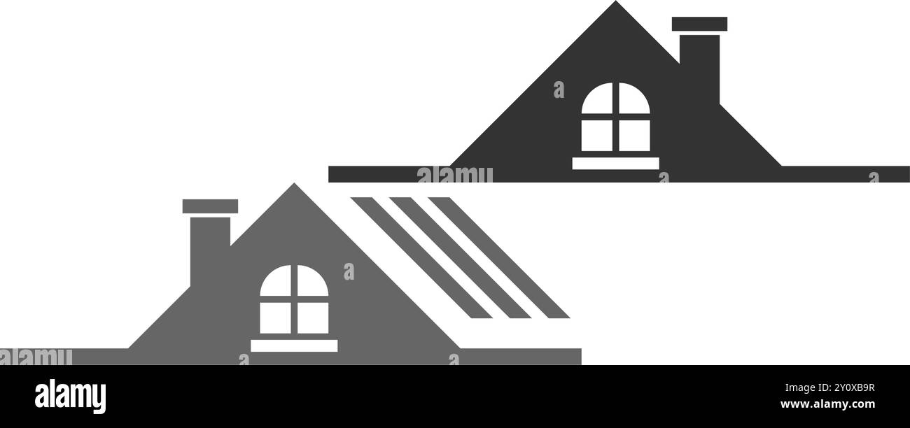 Residential roof icon logo design template Stock Vector Image & Art - Alamy