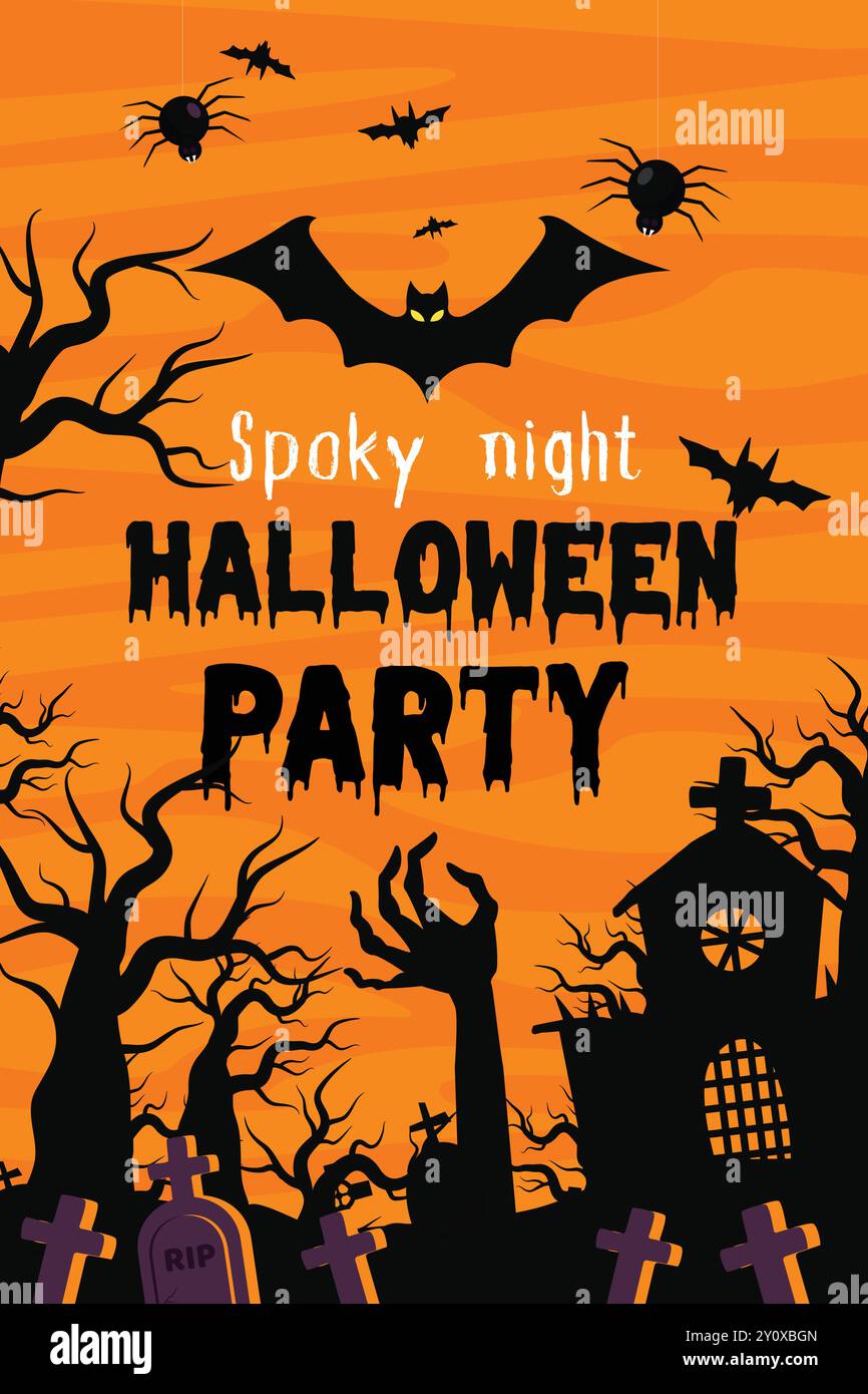 Happy Halloween Banner, Halloween sale banner, Halloween spooky night ...