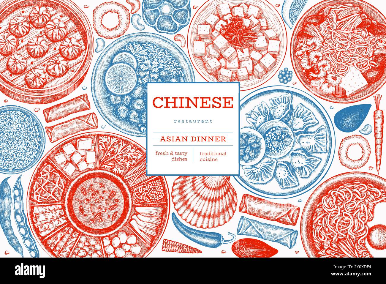 Vintage chinese restaurant menu cover hi-res stock photography and ...