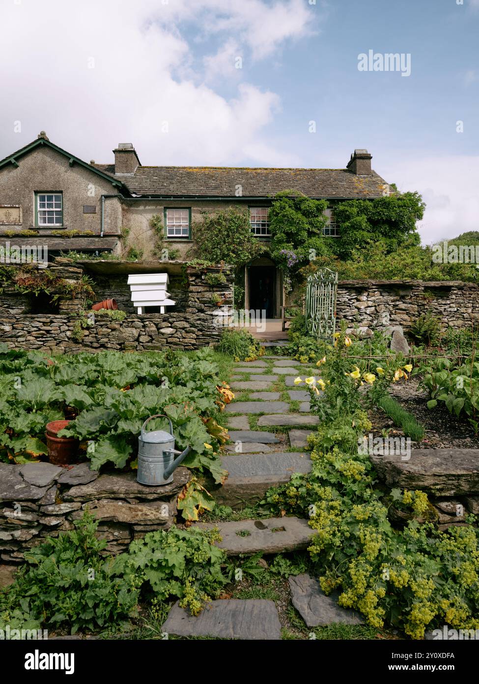 Beatrix Potter's farmhouse retreat Hill Top and garden in Near Sawrey ...
