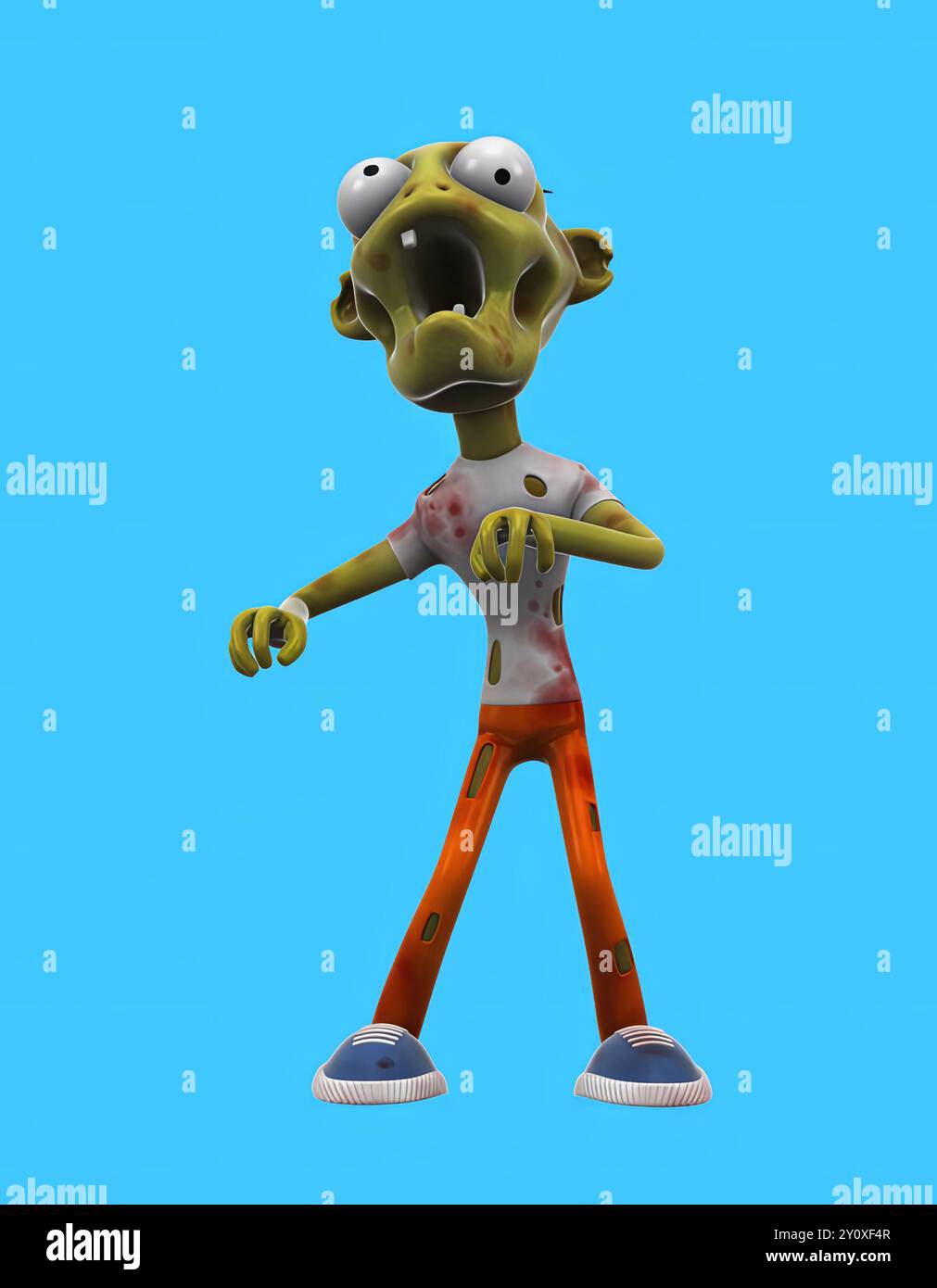 Fun 3D cartoon zombie dancing Stock Photo - Alamy