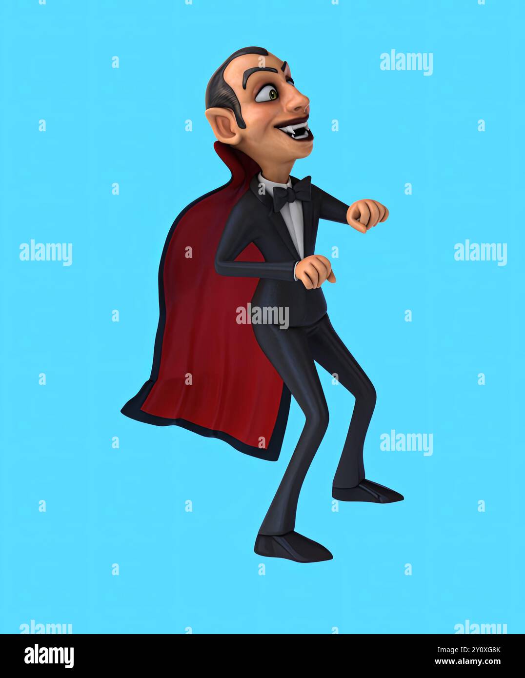 Fun 3D cartoon vampire dancing Stock Photo - Alamy