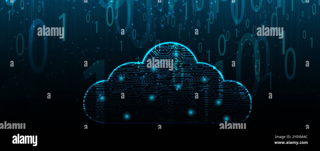 Secure and scalable cloud technology solutions Stock Vector Image & Art ...