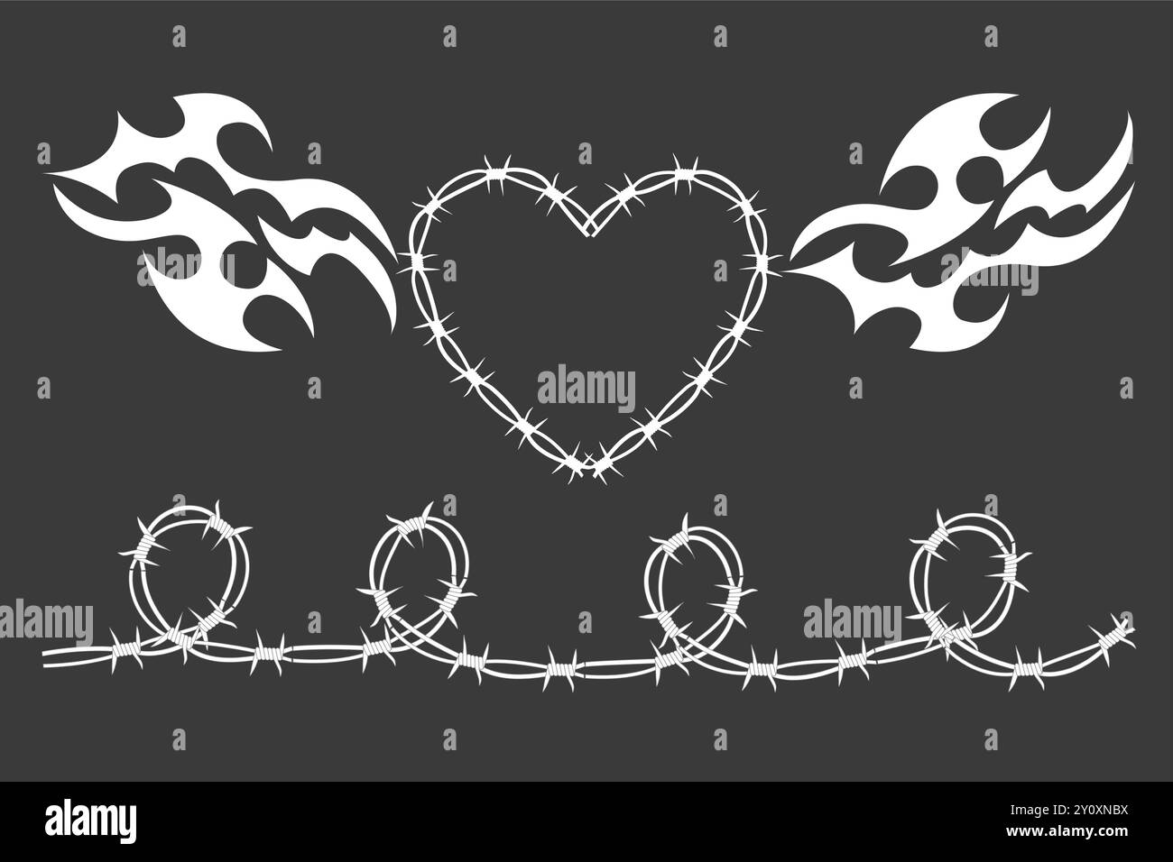 Barbwire vine Stock Vector Images - Alamy