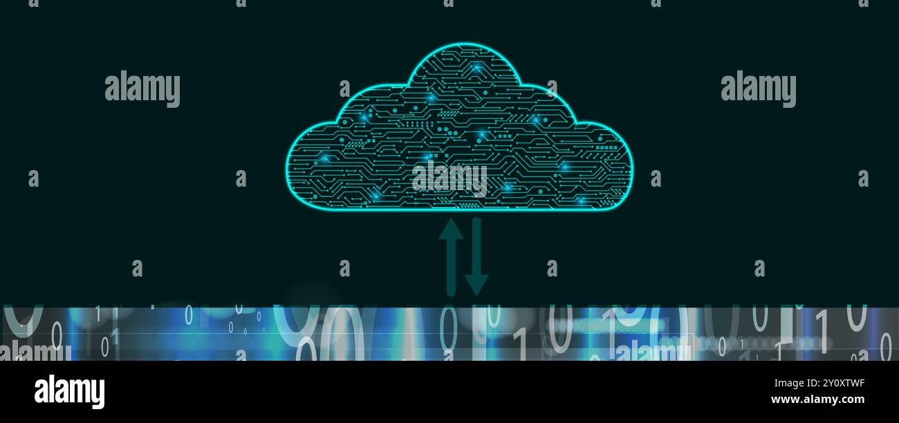Cloud computing enabling global connectivity and innovation Stock ...