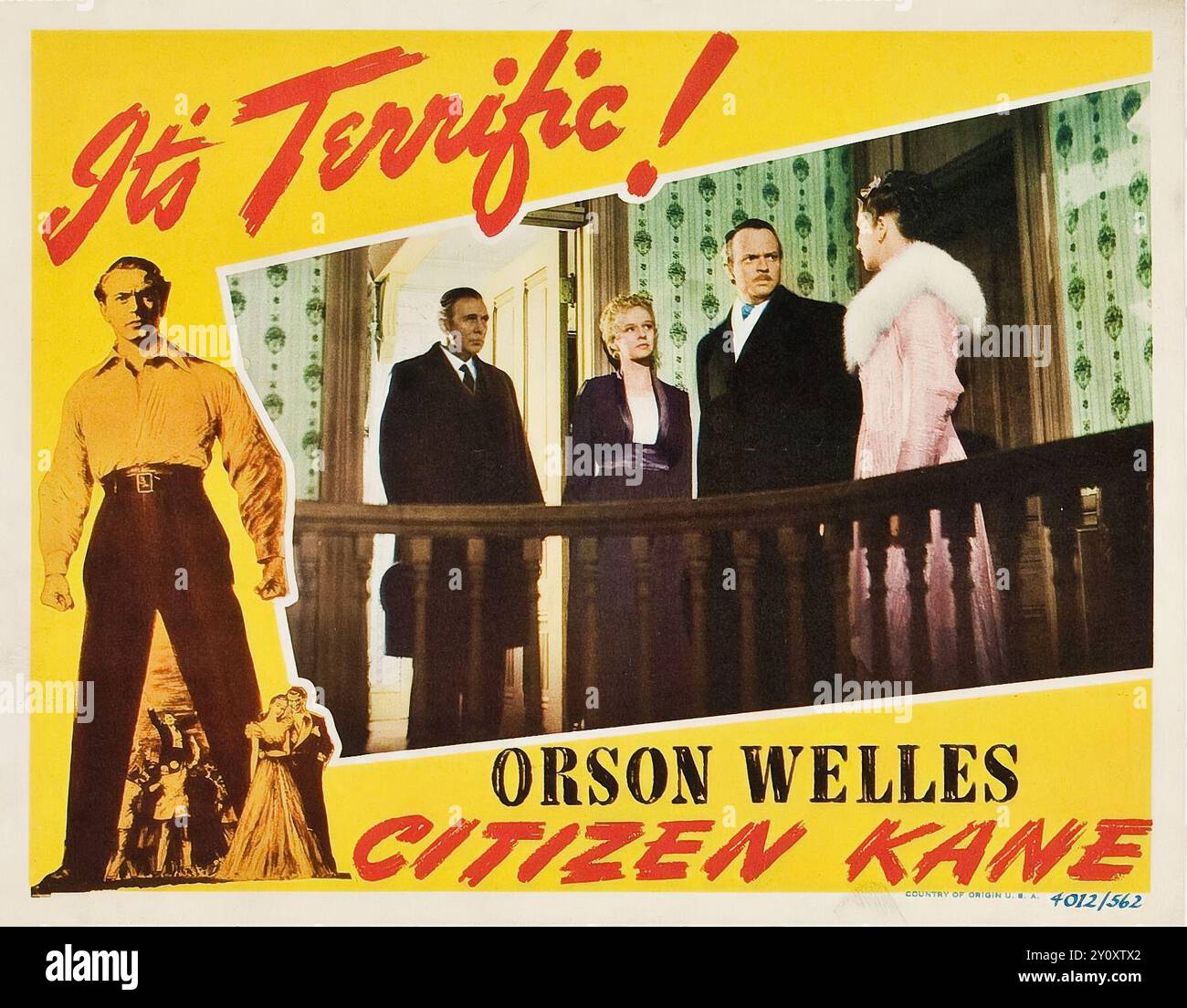 Its terrific! - Lobby card for the 1941 film, Citizen Kane (Orson ...