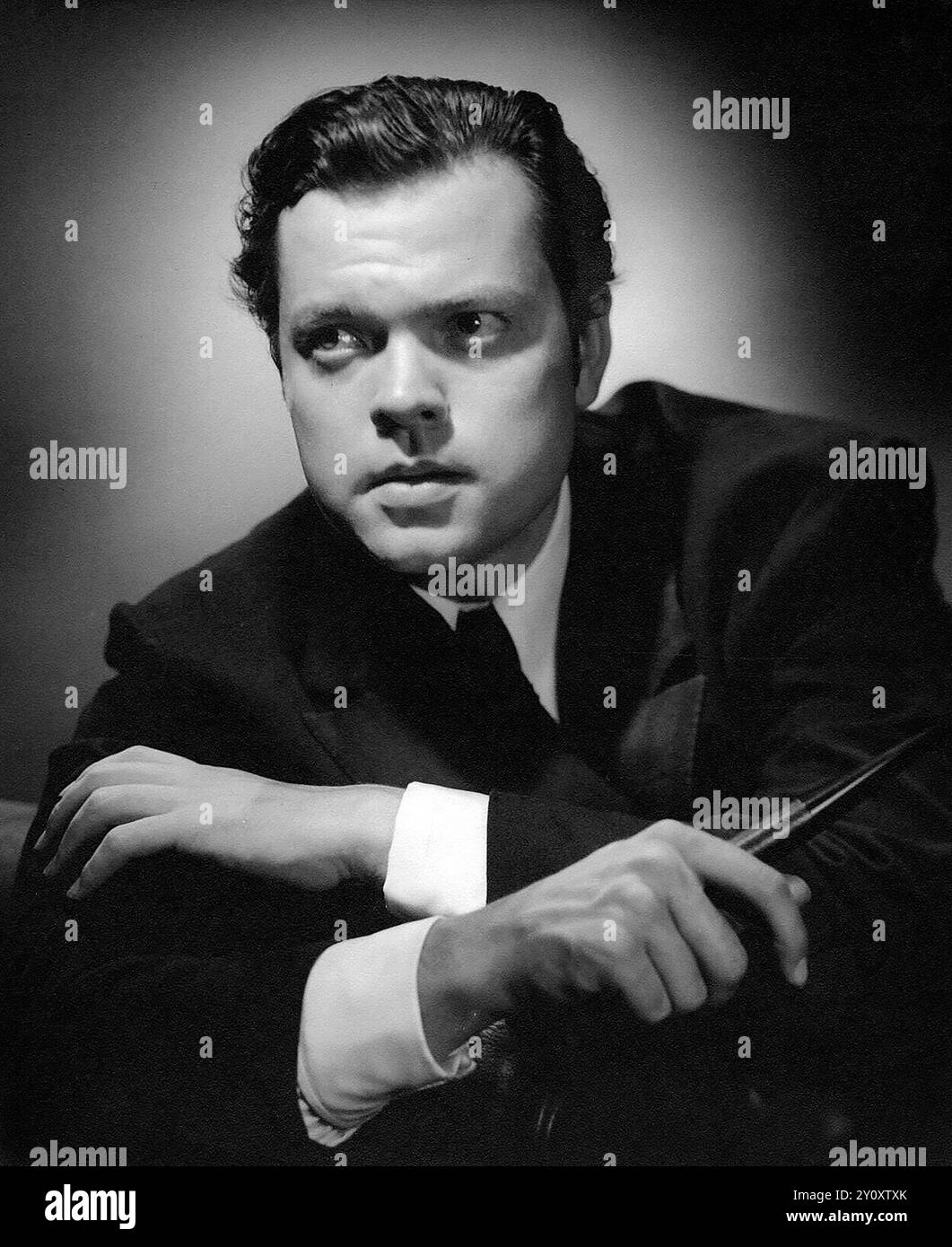 Portrait of Hollywood star Orson Welles - publicity photo for Citizen ...
